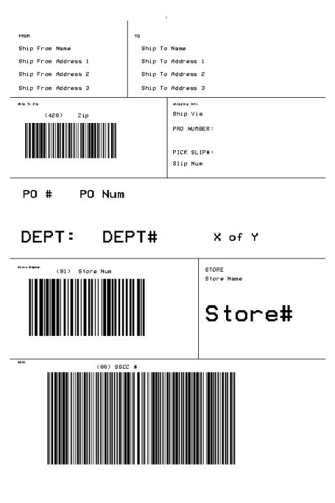 Tribal Shipping Label Template | CYBRA