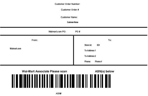 Walmart Shipping Label Template | CYBRA
